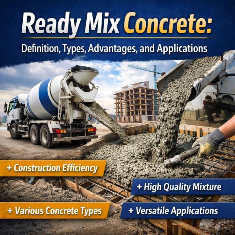 Ready Mix Concrete: Definition, Types, Advantages, and Applications ...