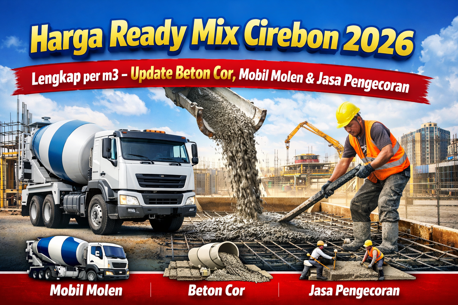 Harga Ready Mix Cirebon 2026 Lengkap per m3 – Update Beton Cor, Mobil ...